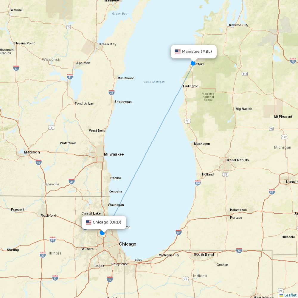 Contour Aviation airline routes (LF) 2026, map - Flight Routes
