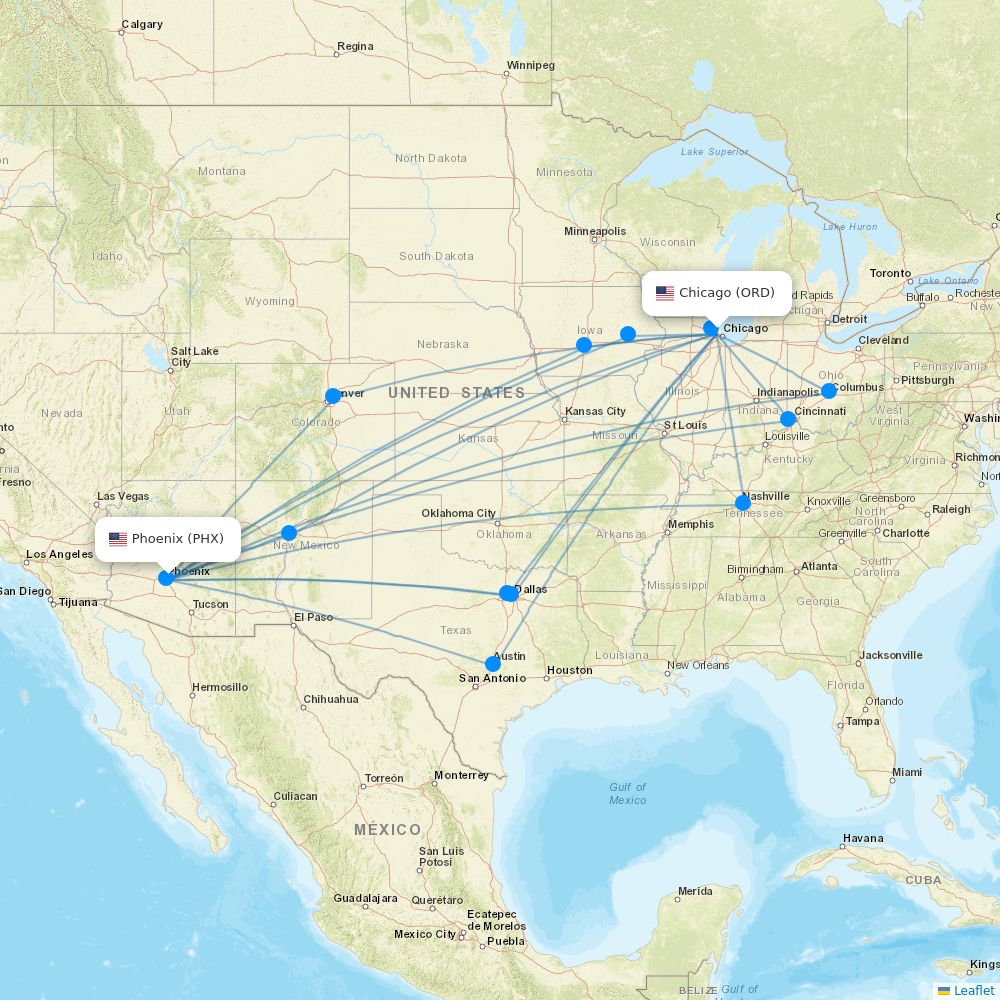 American Airlines routes 2025 – map with all flights - Flight Routes