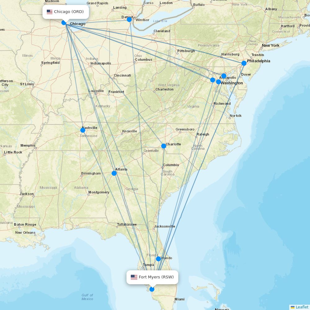 Spirit Airlines routes 2025 – map with all flights - Flight Routes