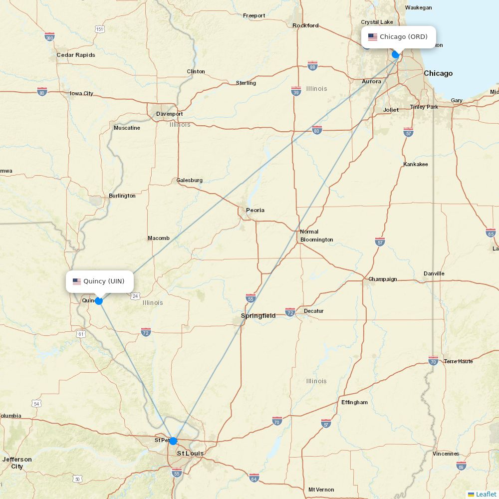 Southern Airways Express routes 2025 – map with flights - Flight Routes