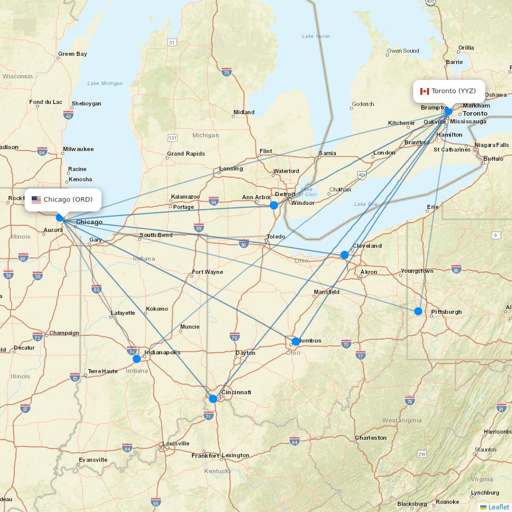 Air Canada routes 2025 – interactive map with all flights - Flight Routes
