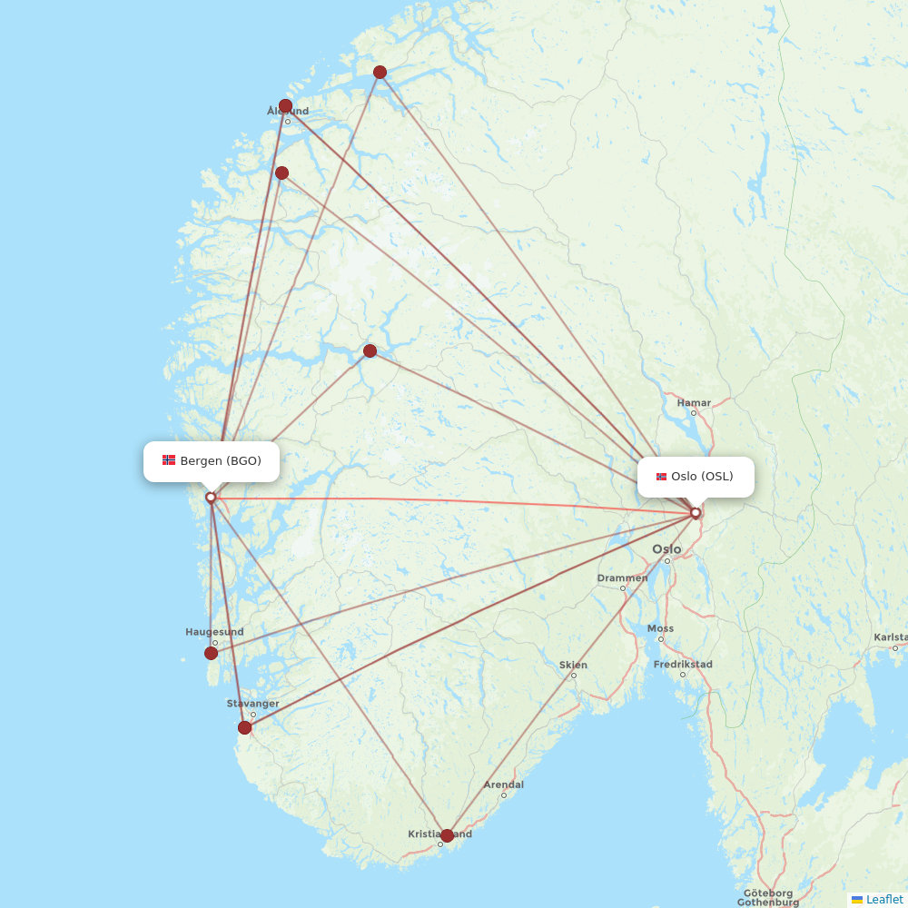 SAS routes 2026 – interactive map with all flights - Flight Routes