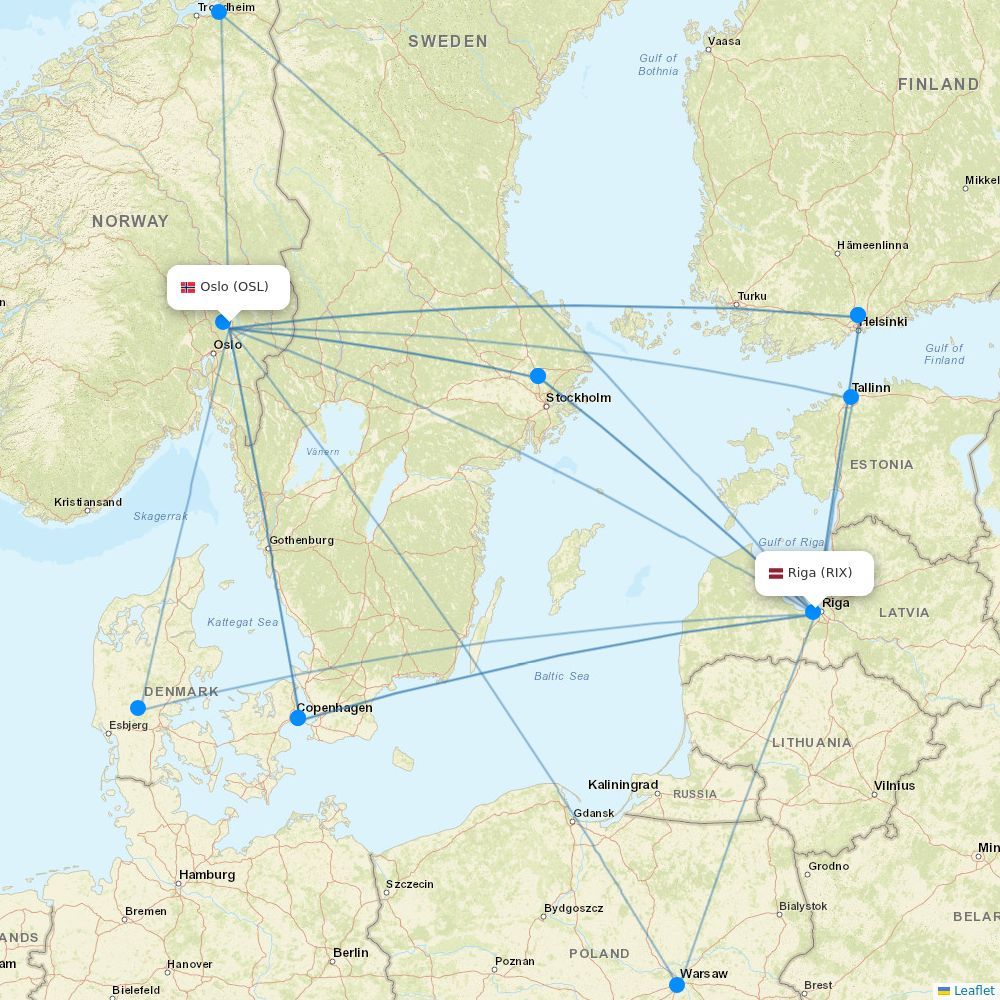 Air Baltic routes 2026 – interactive map with all flights - Flight Routes