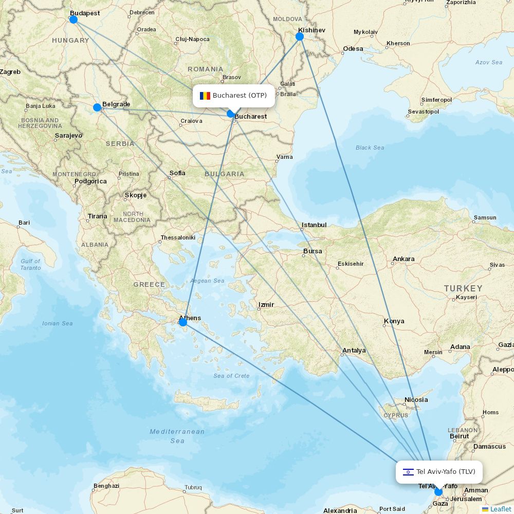 Wizz Air Malta airline routes (W4) 2025, map - Flight Routes