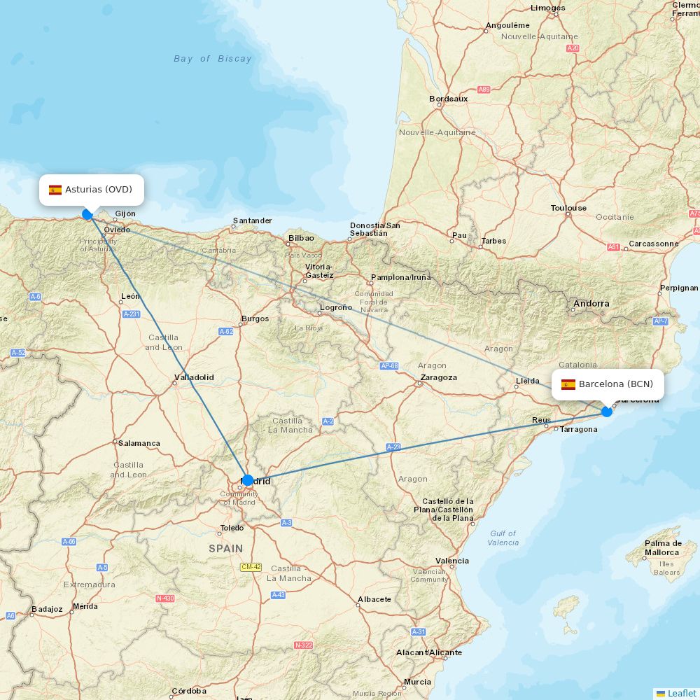 Vueling routes 2025 – interactive map with all flights - Flight Routes