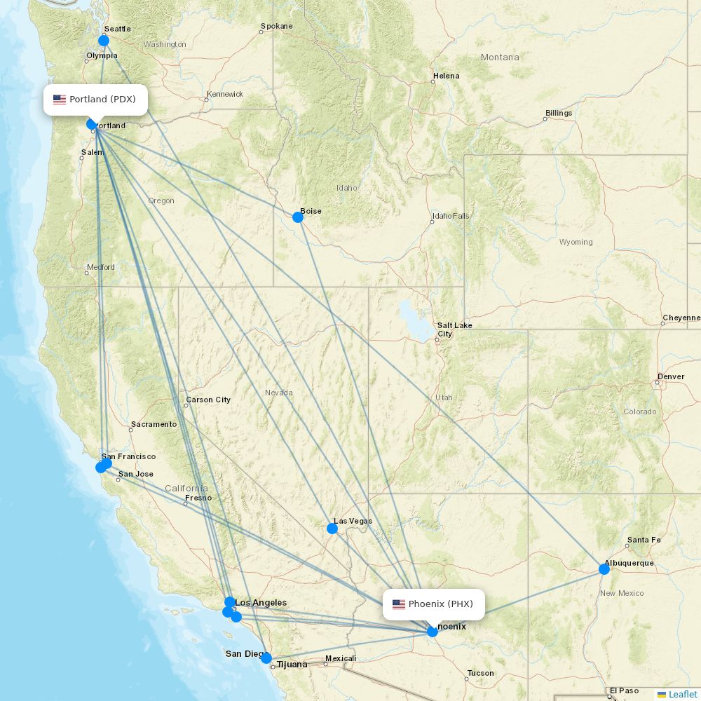 Alaska Airlines routes 2026 – map with all flights - Flight Routes