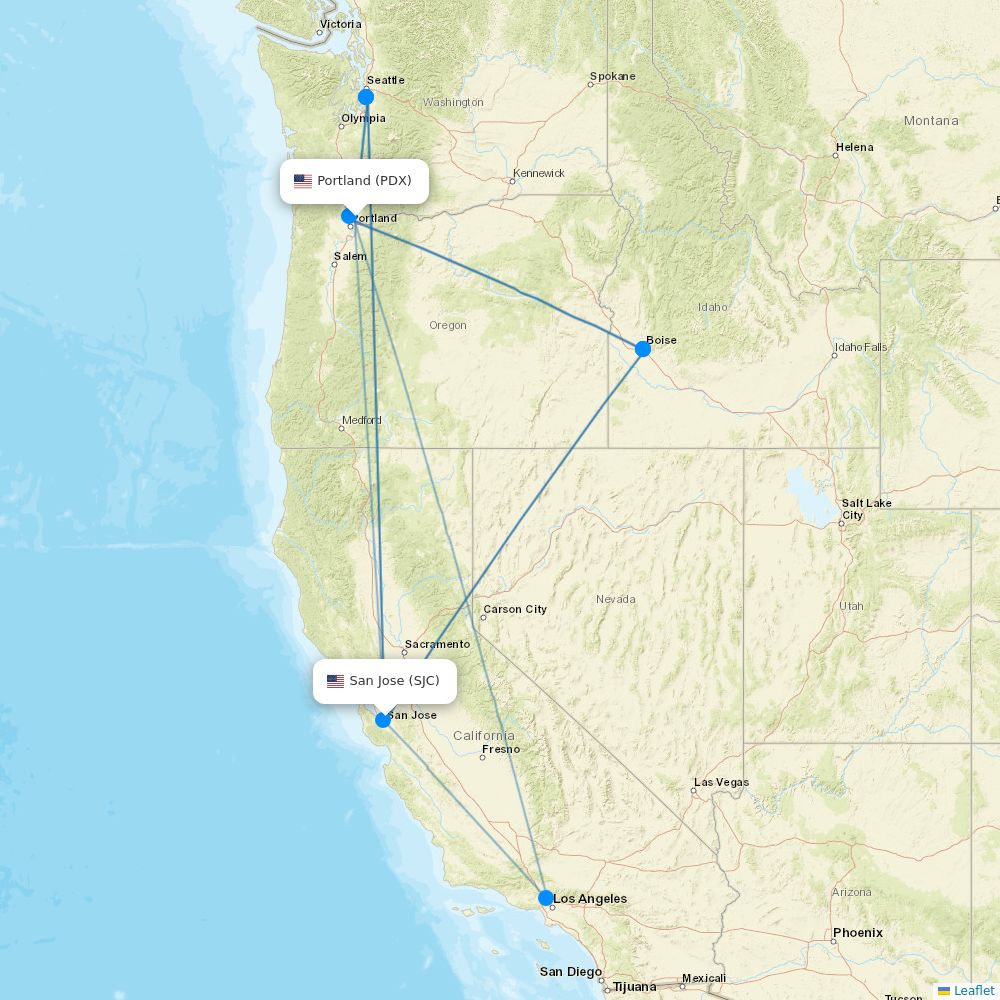 Alaska Airlines routes 2026 – map with all flights - Flight Routes