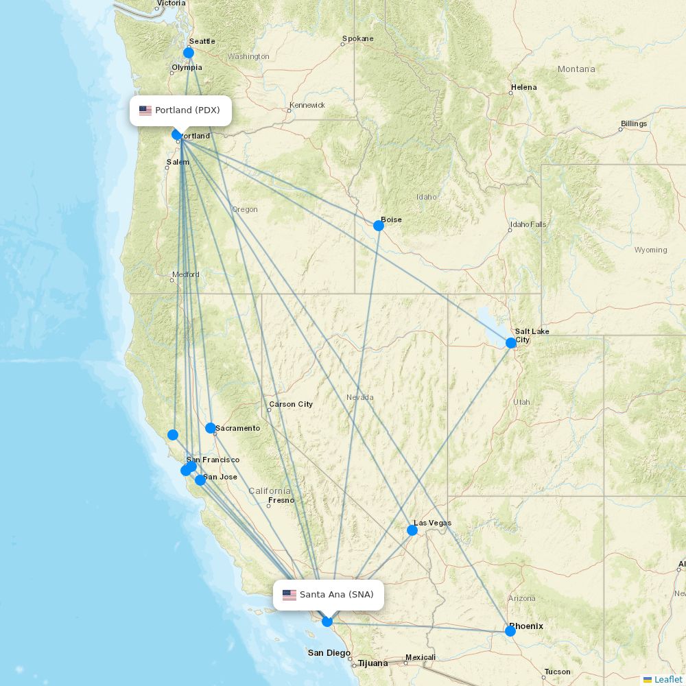 Alaska Airlines routes 2025 – map with all flights - Flight Routes