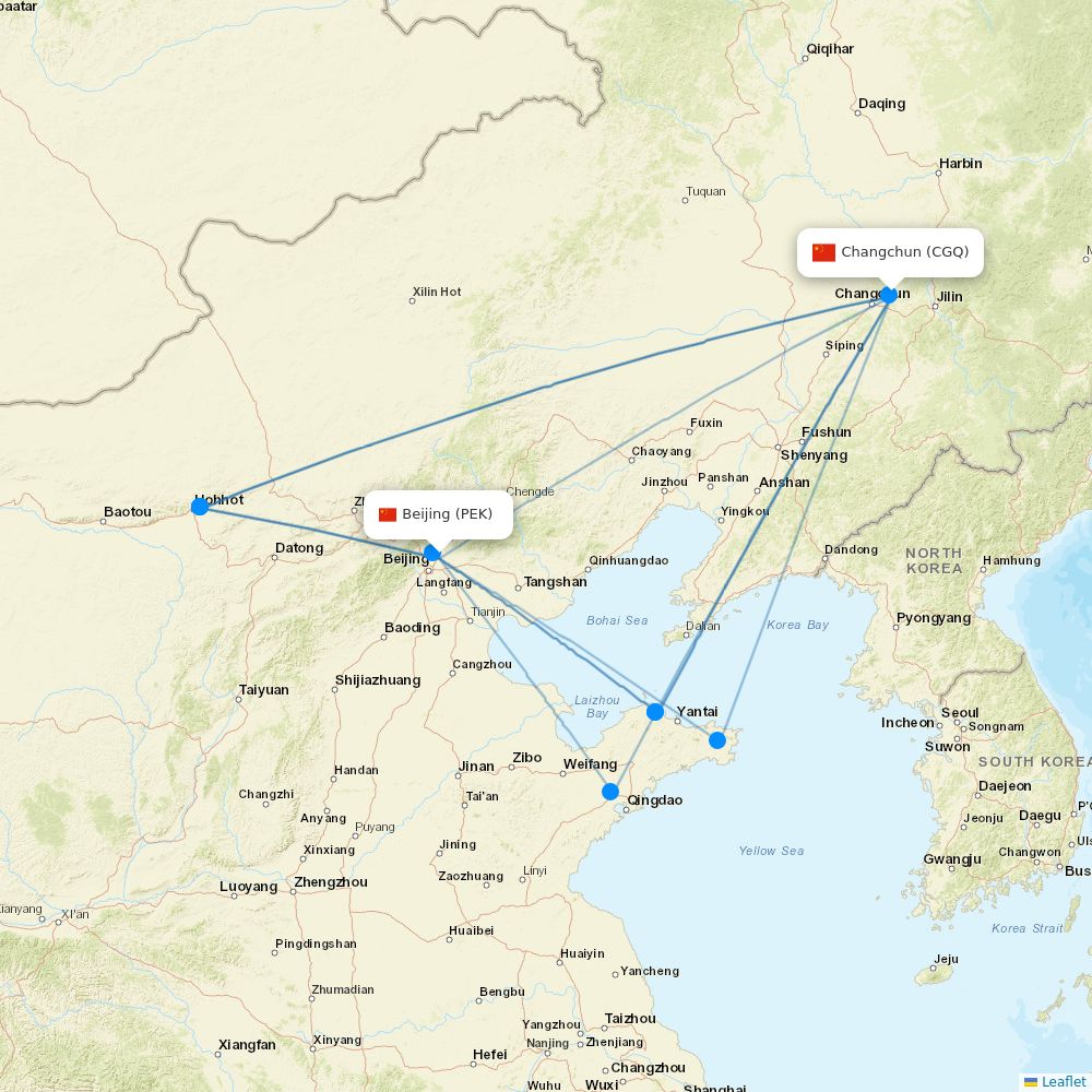 Air China routes 2025 – interactive map with all flights - Flight Routes