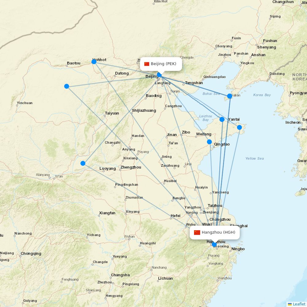 Air China routes 2025 – interactive map with all flights - Flight Routes
