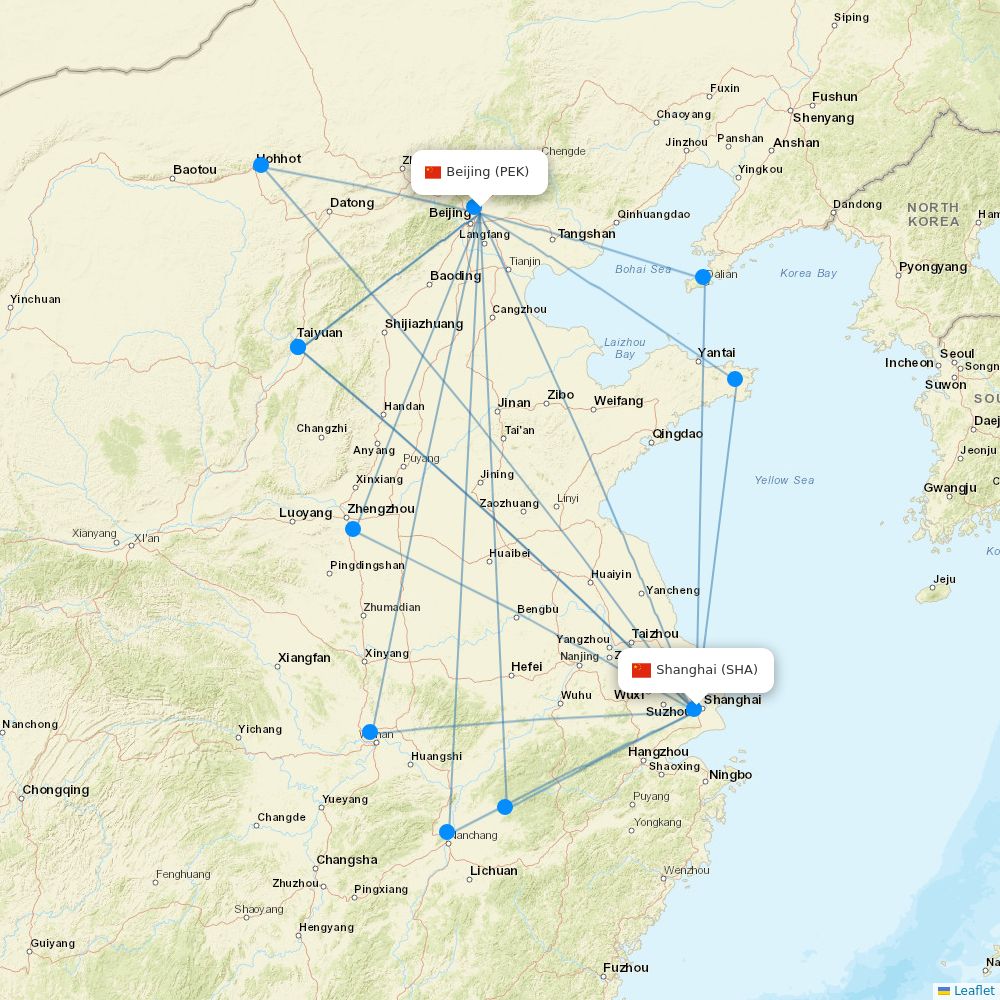 Air China routes 2025 – interactive map with all flights - Flight Routes