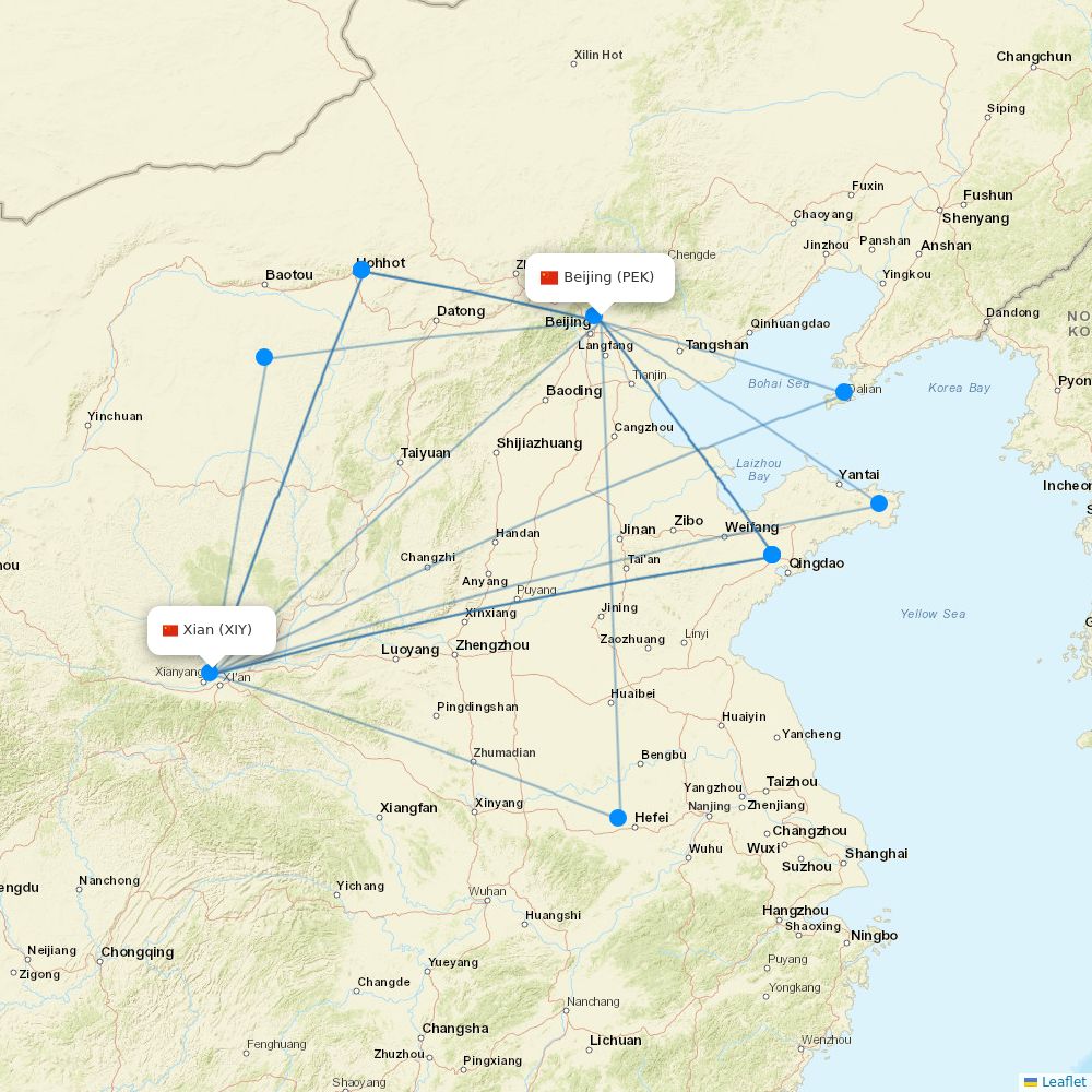 Air China routes 2025 – interactive map with all flights - Flight Routes