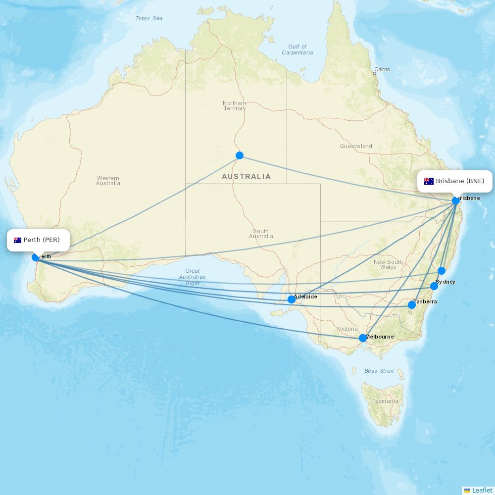 Qantas routes 2025 – interactive map with all flights - Flight Routes