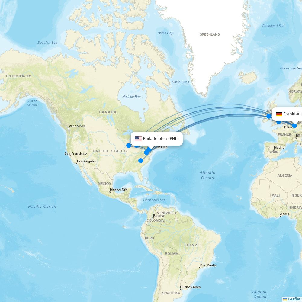 Discover Airlines routes (4Y) 2025, map - Flight Routes