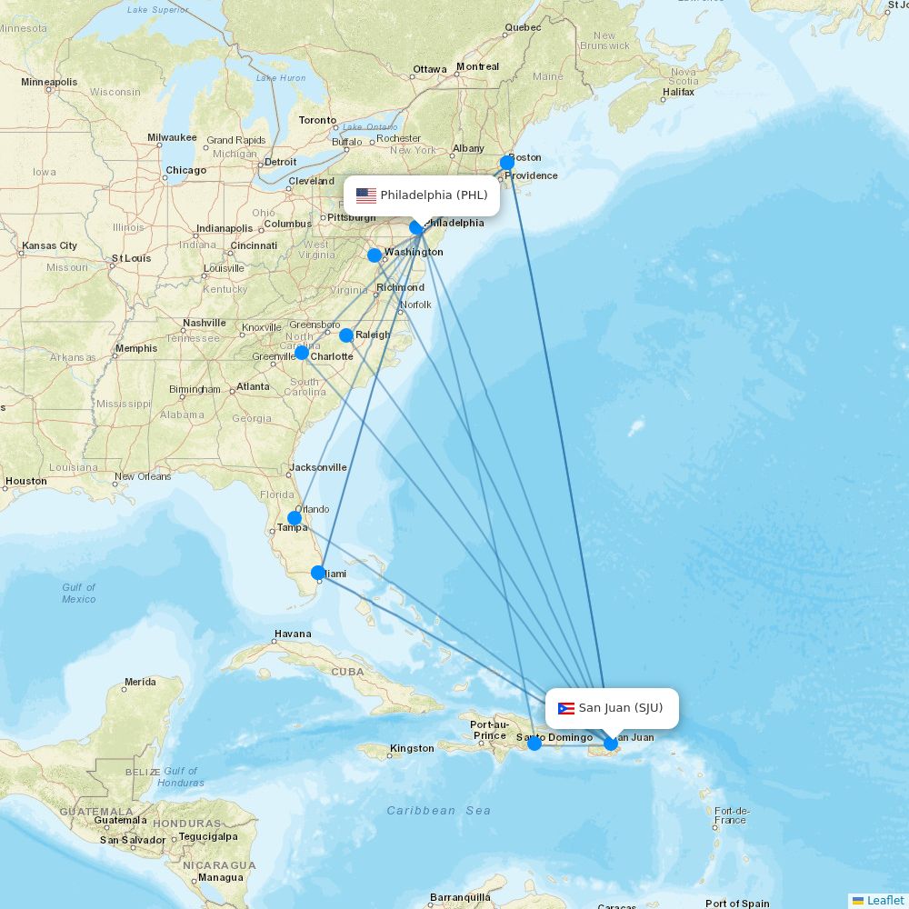 Frontier Airlines routes 2025 – map with all flights - Flight Routes