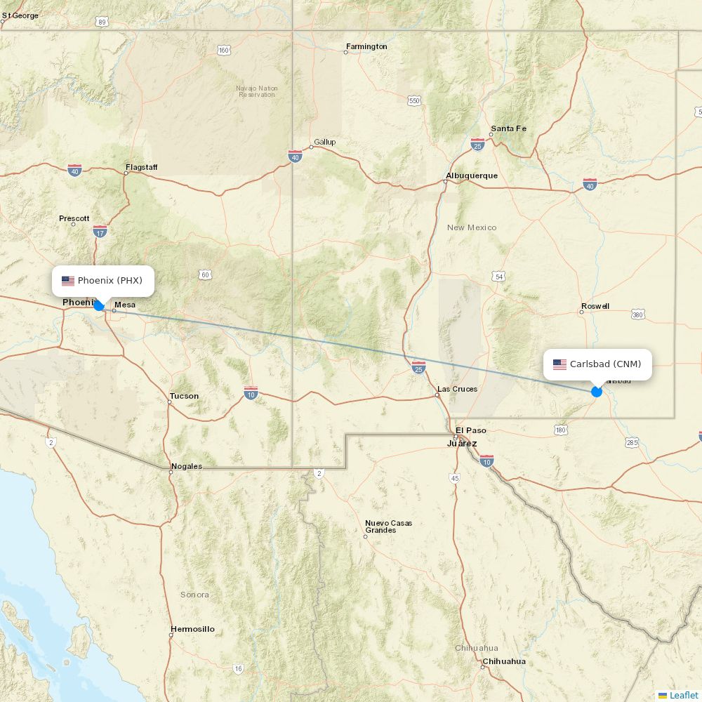 Advanced Air airline routes (AN) 2025, map - Flight Routes