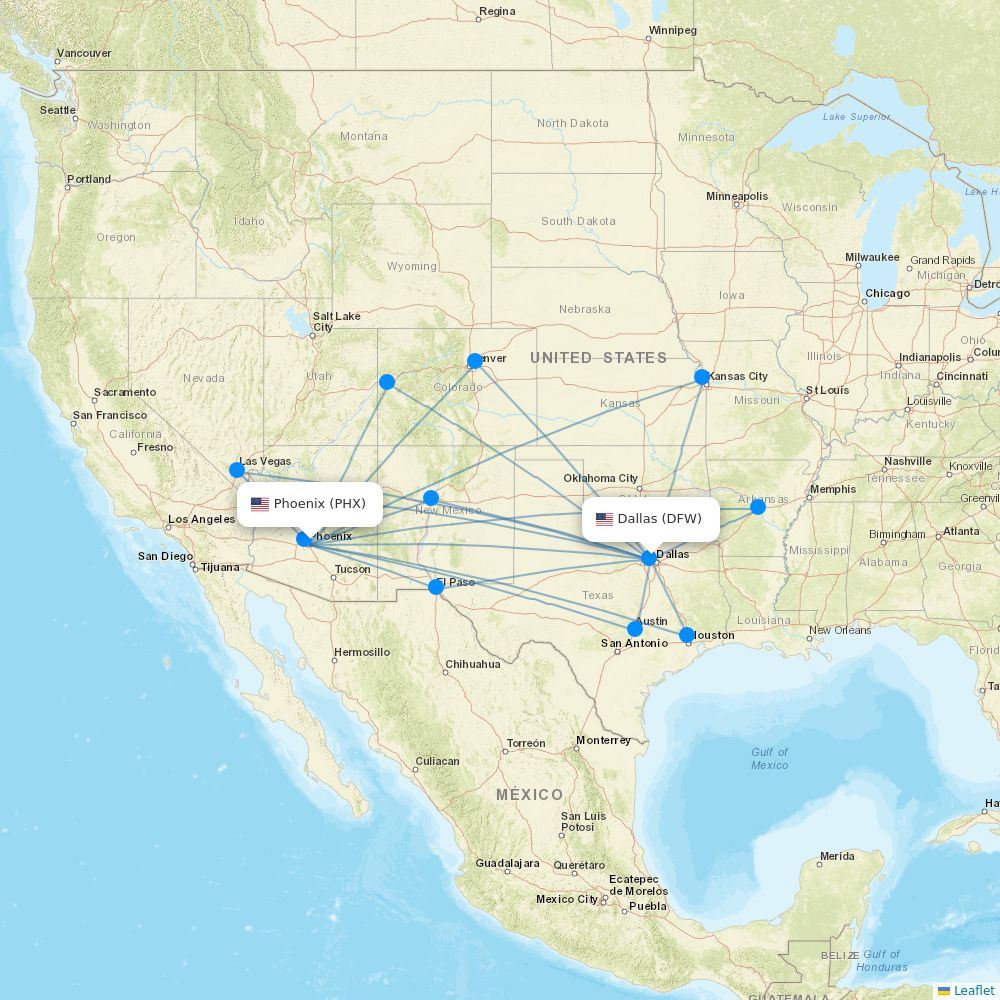 American Airlines routes 2025 – map with all flights - Flight Routes