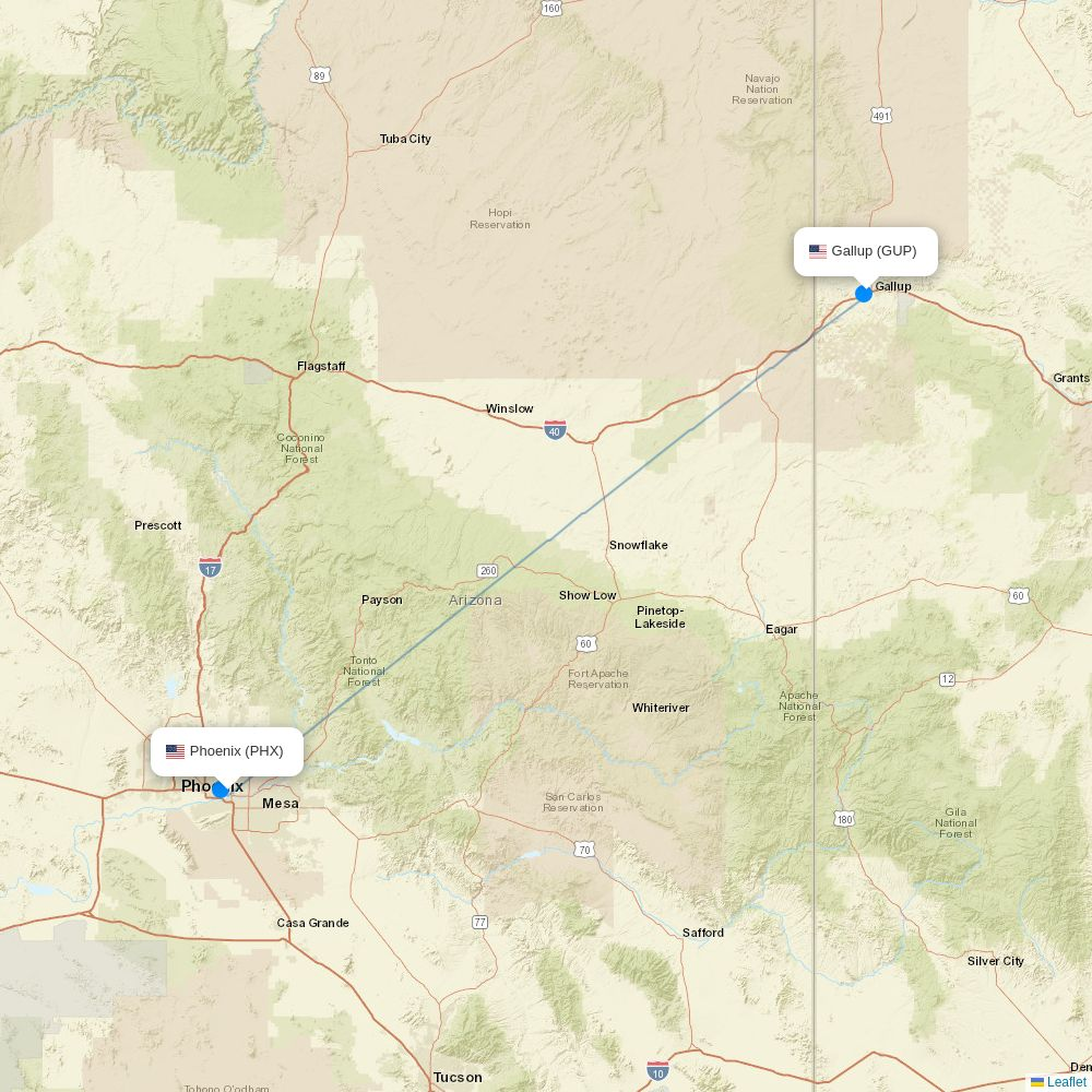 Advanced Air airline routes (AN) 2026, map - Flight Routes