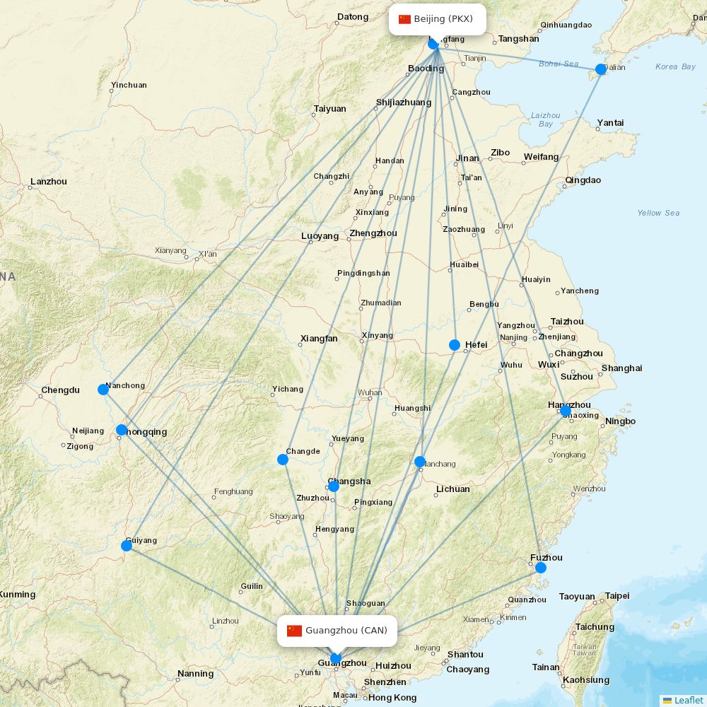 China Southern Airlines routes 2025 – map with all flights - Flight Routes