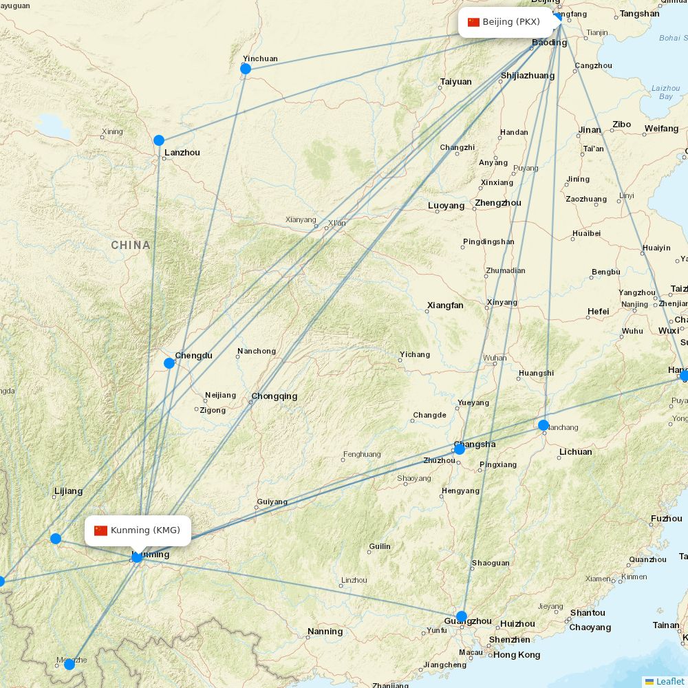 China Eastern Airlines routes 2025 – map with all flights - Flight Routes