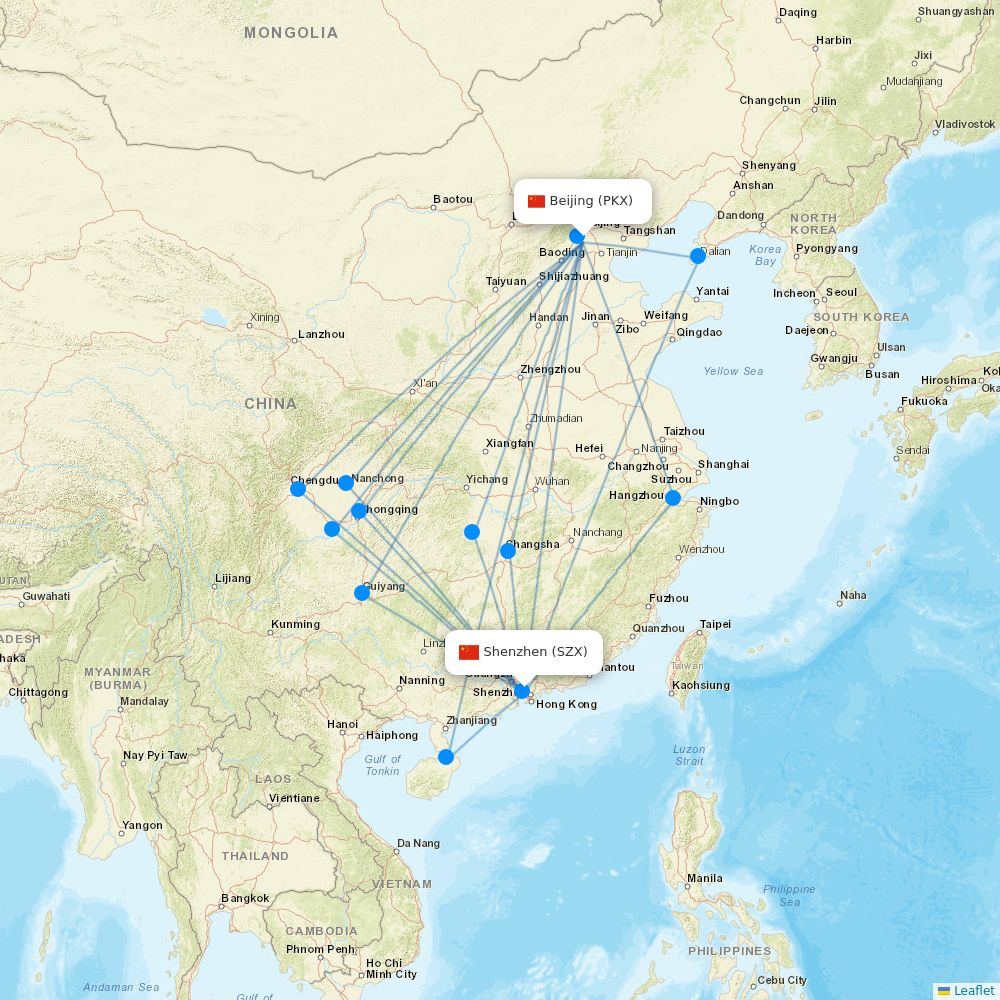 China Southern Airlines routes 2025 – map with all flights - Flight Routes