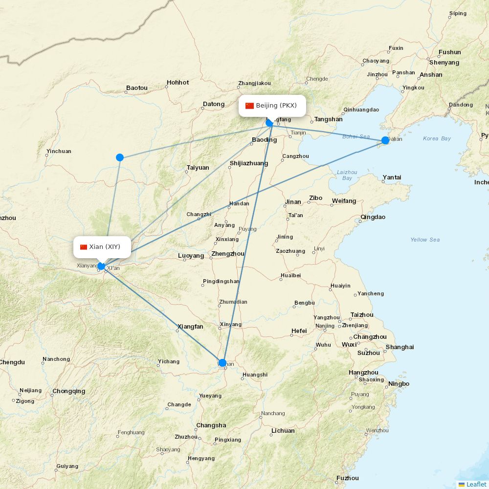 China Eastern Airlines routes 2025 – map with all flights - Flight Routes