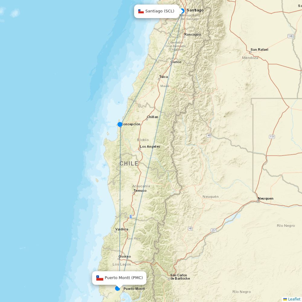 JetSMART airline routes (JA) - map - Flight Routes