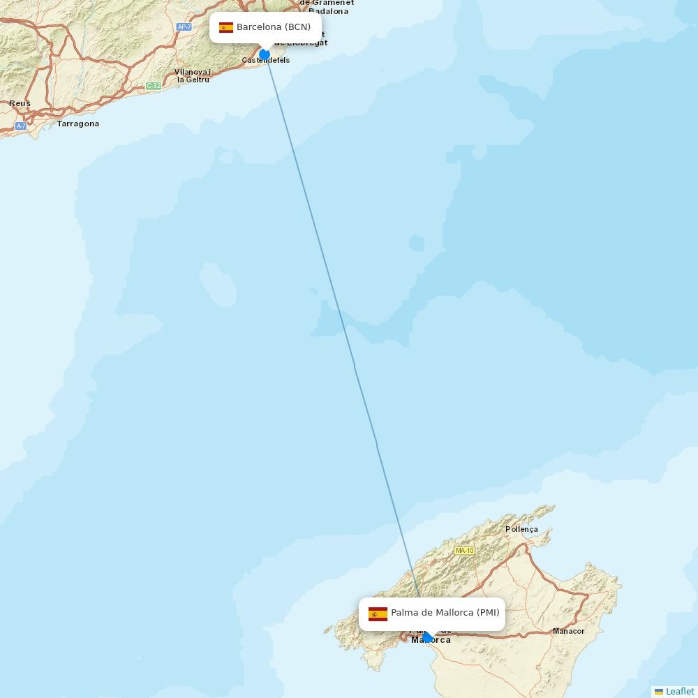 Vueling routes 2025 – interactive map with all flights - Flight Routes