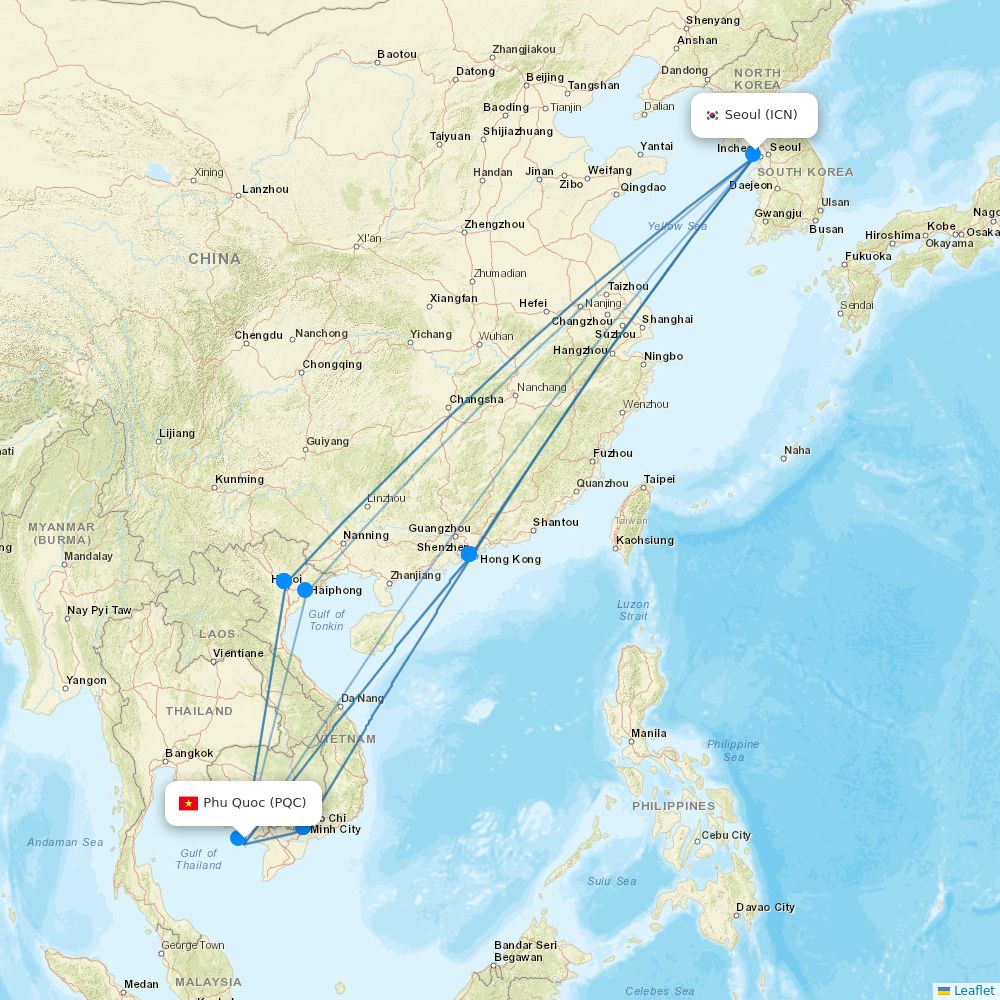 VietJet Air routes 2025 – interactive map with all flights - Flight Routes
