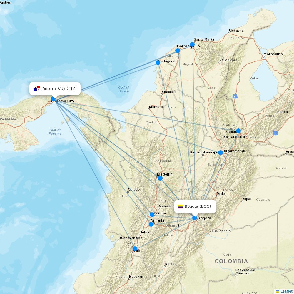 Copa Airlines routes 2025 – map with all flights - Flight Routes