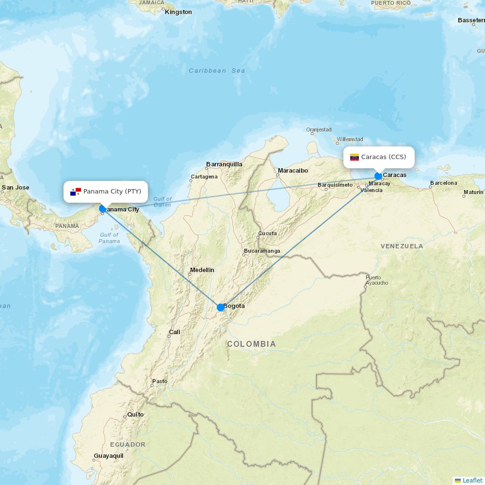 DHL Aviation EEMEA airline routes (ES) - map - Flight Routes