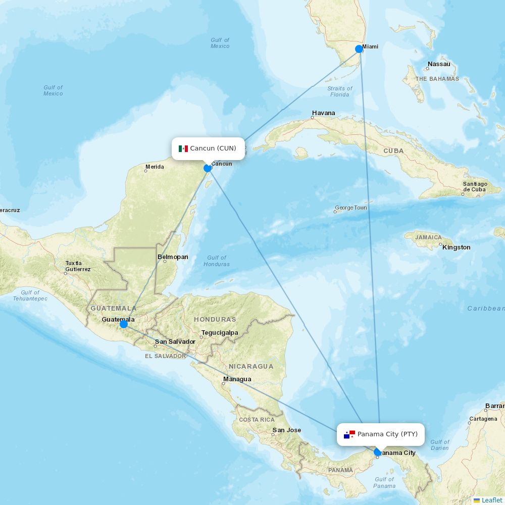 Copa Airlines routes 2025 – map with all flights - Flight Routes