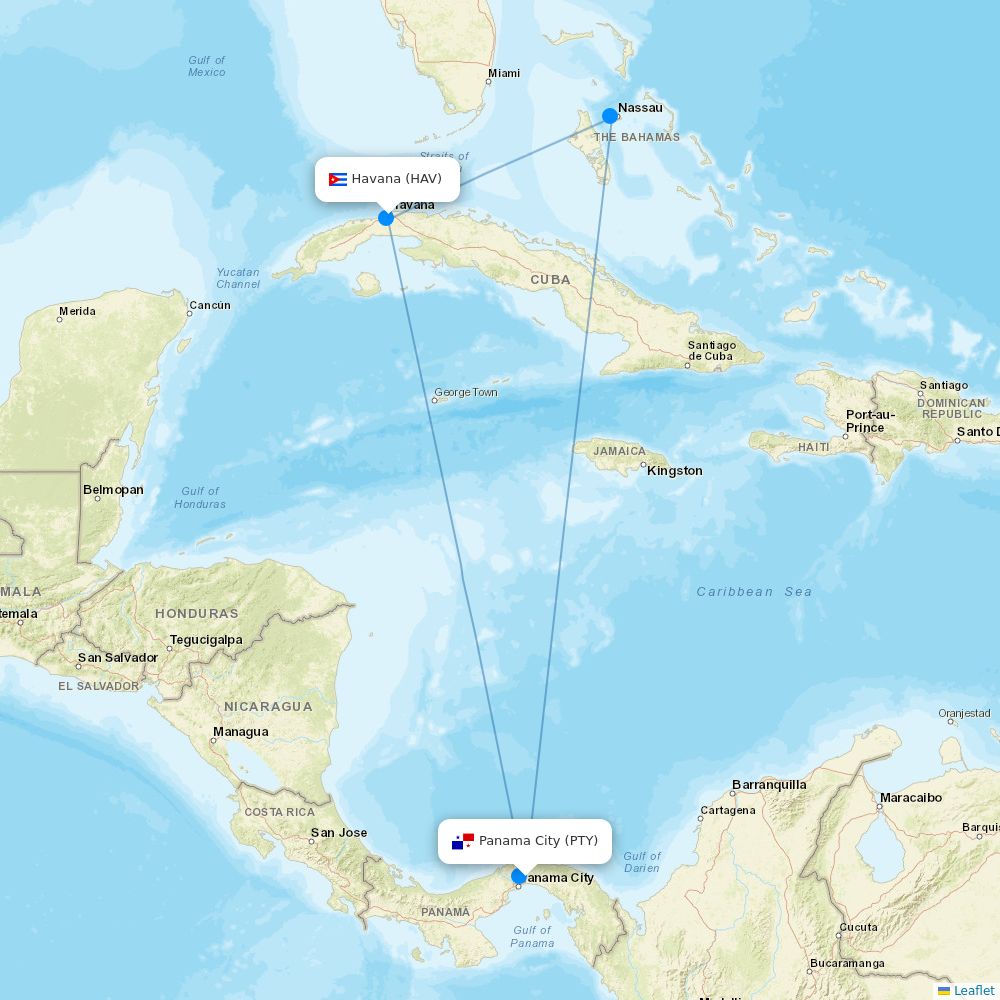 Copa Airlines routes 2025 – map with all flights - Flight Routes