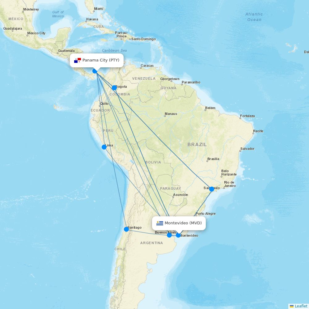Copa Airlines routes 2025 – map with all flights - Flight Routes