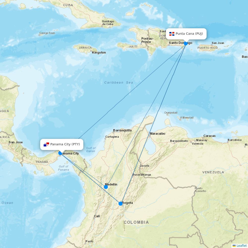 Copa Airlines routes 2025 – map with all flights - Flight Routes
