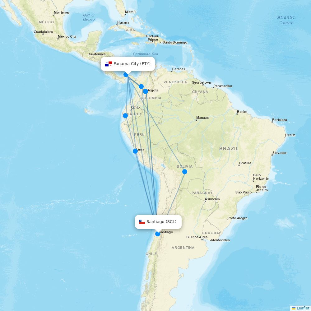 Copa Airlines routes 2025 – map with all flights - Flight Routes