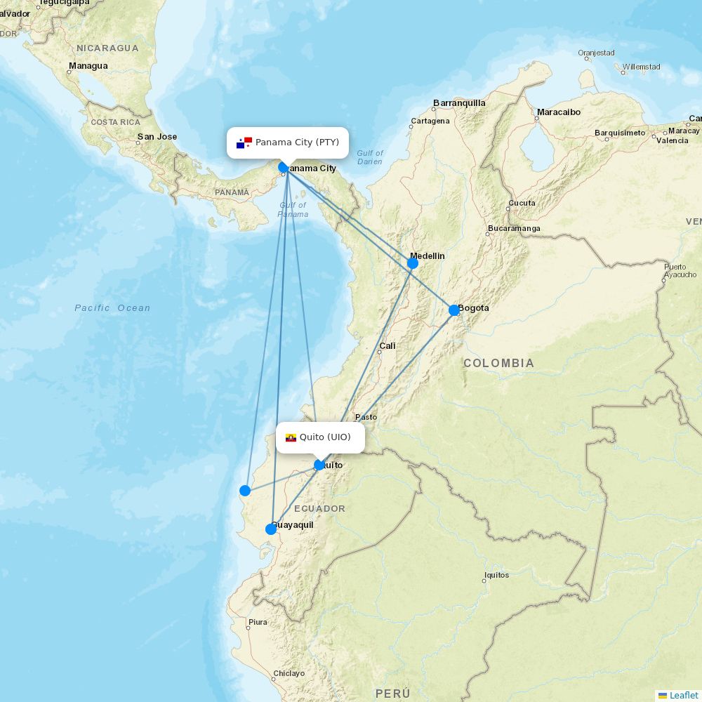 Copa Airlines routes 2025 – map with all flights - Flight Routes