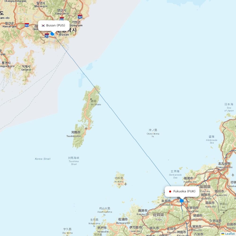 T´Way Air routes 2025 – map with all flights - Flight Routes