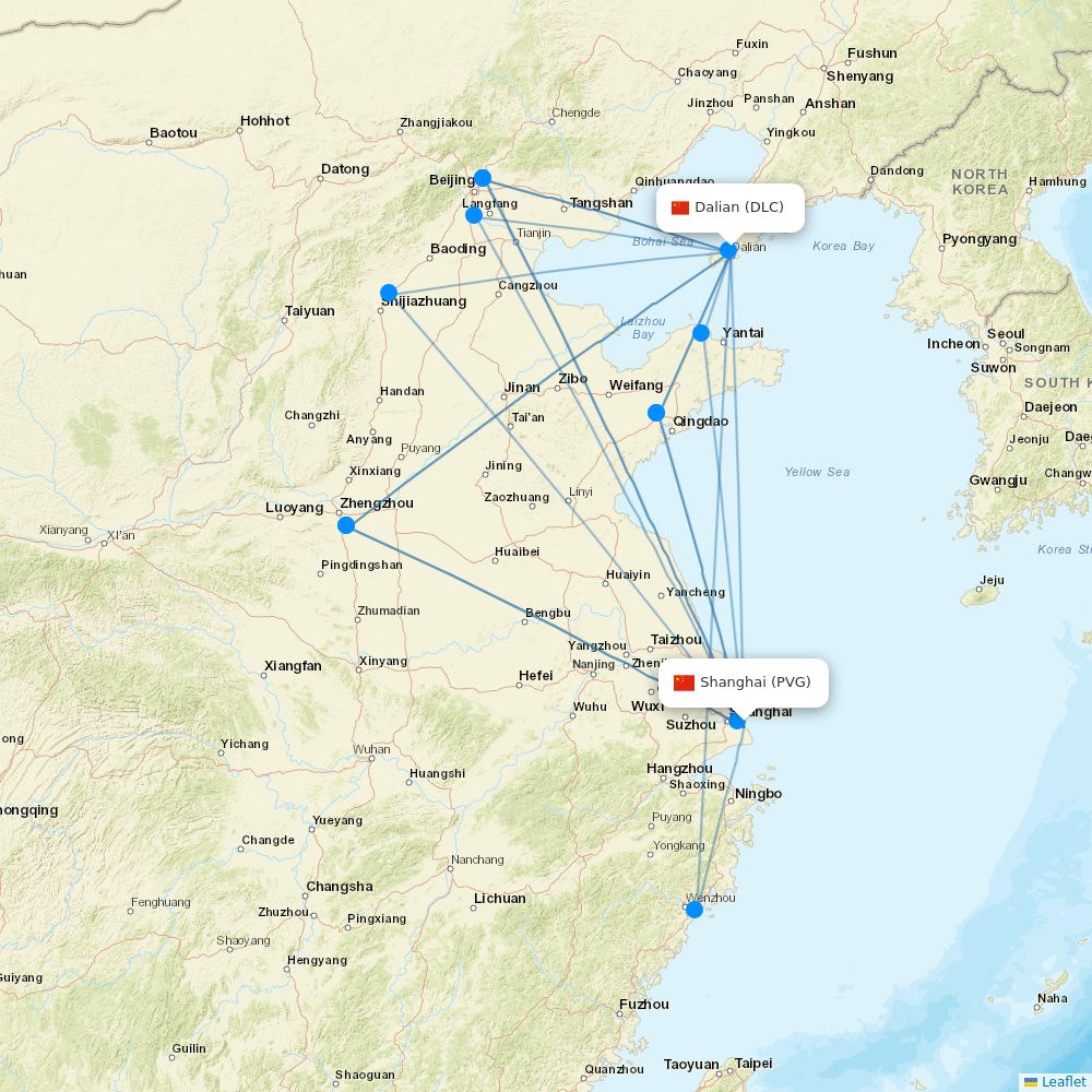 China Eastern Airlines routes 2025 – map with all flights - Flight Routes