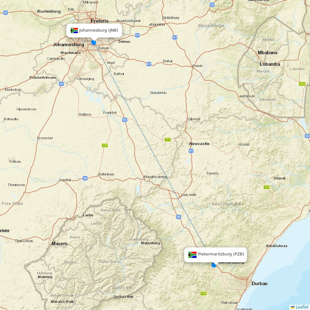 Airlink routes 2025 – interactive map with all flights - Flight Routes