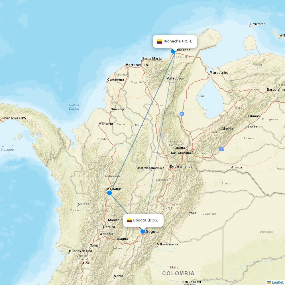 Avianca routes 2026 – interactive map with all flights - Flight Routes