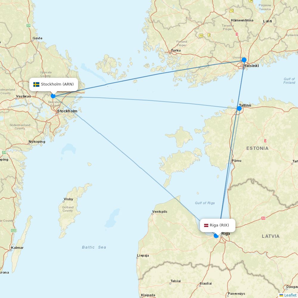Air Baltic routes 2025 – interactive map with all flights - Flight Routes