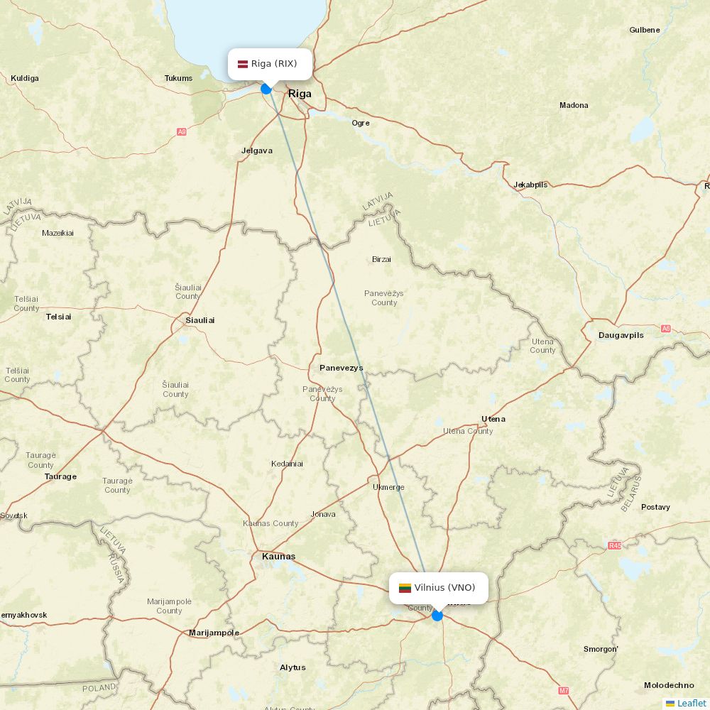 Air Baltic routes 2026 – interactive map with all flights - Flight Routes