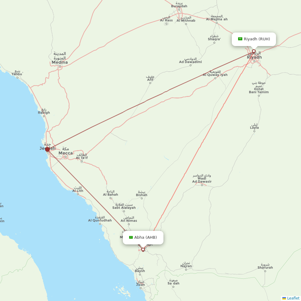 Saudia routes 2025 – interactive map with all flights - Flight Routes