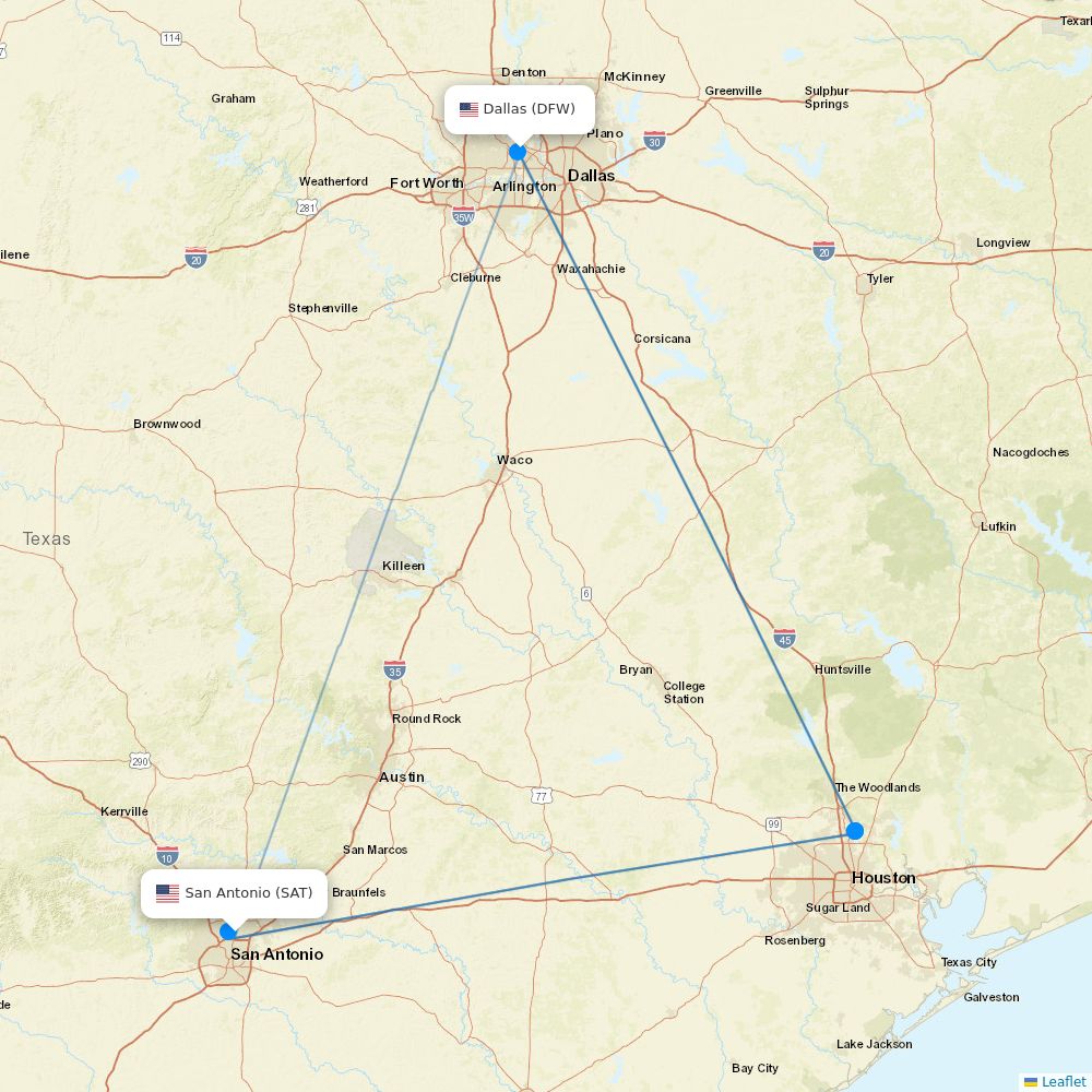 American Airlines routes 2025 – map with all flights - Flight Routes