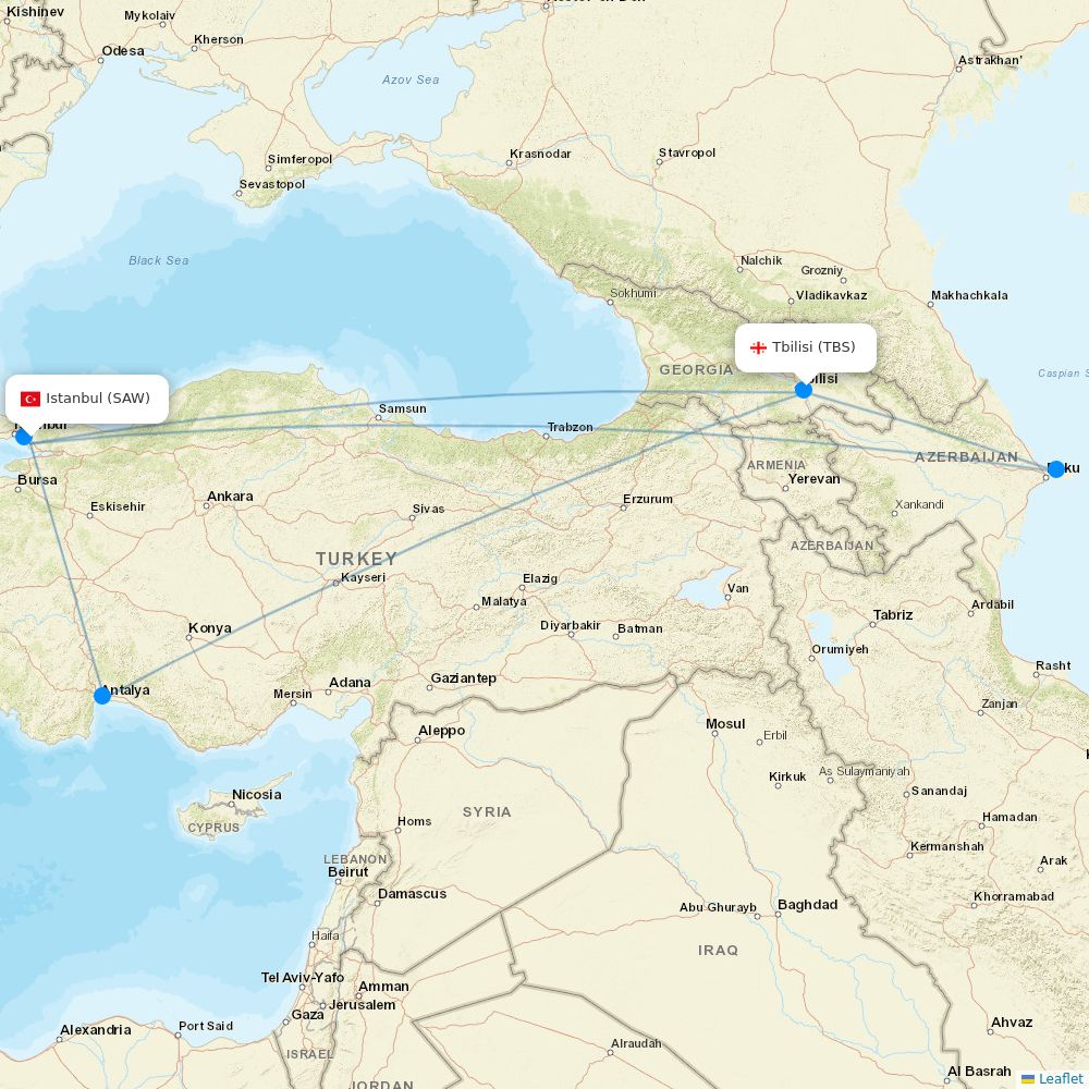 Pegasus Airlines routes 2025 – map with all flights - Flight Routes