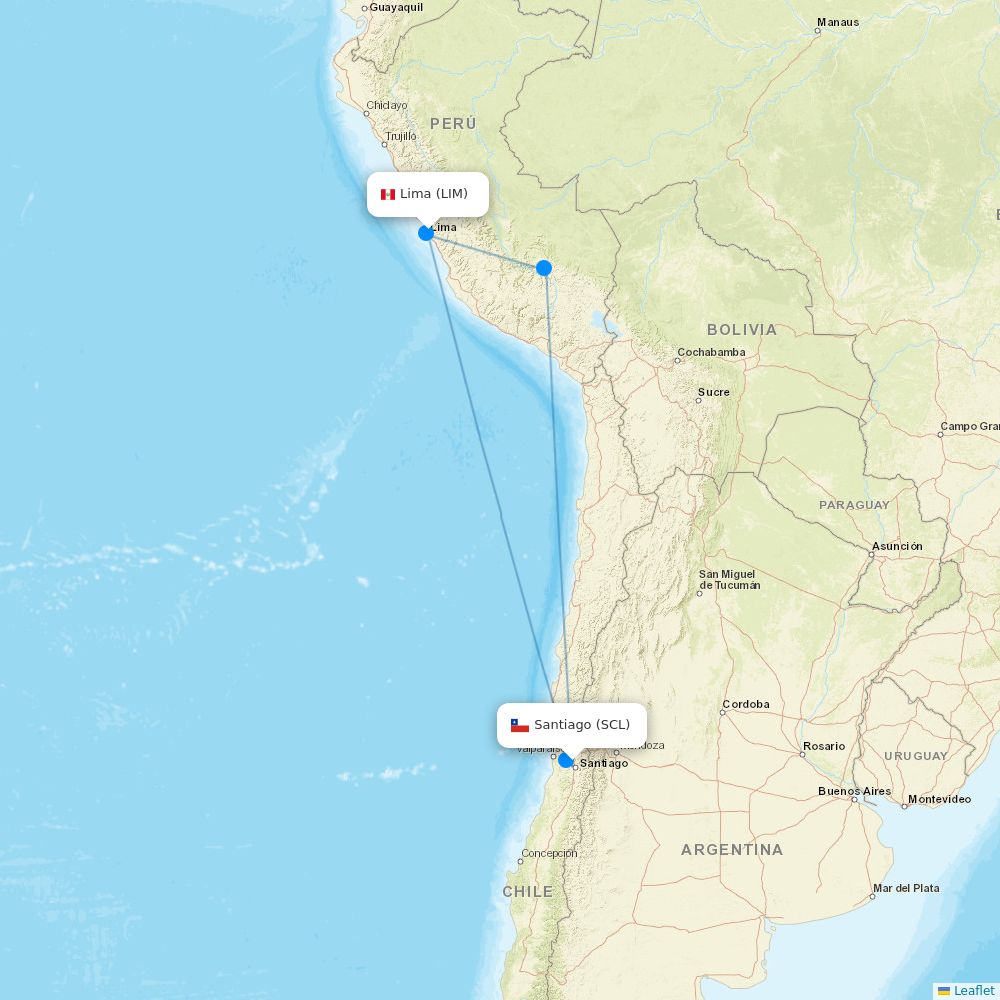LATAM Airlines routes 2026 – map with all flights - Flight Routes