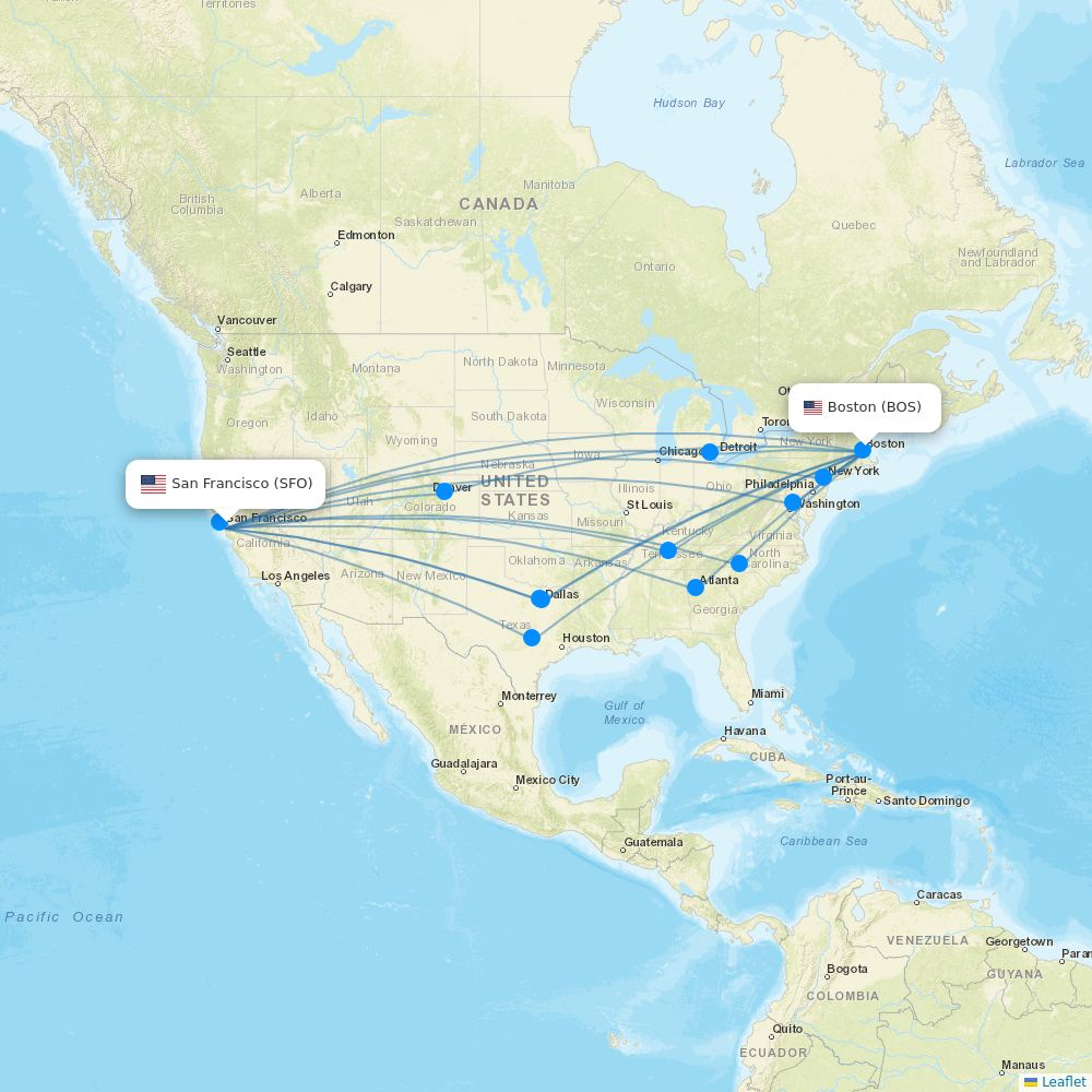 JetBlue routes 2025 – interactive map with all flights - Flight Routes