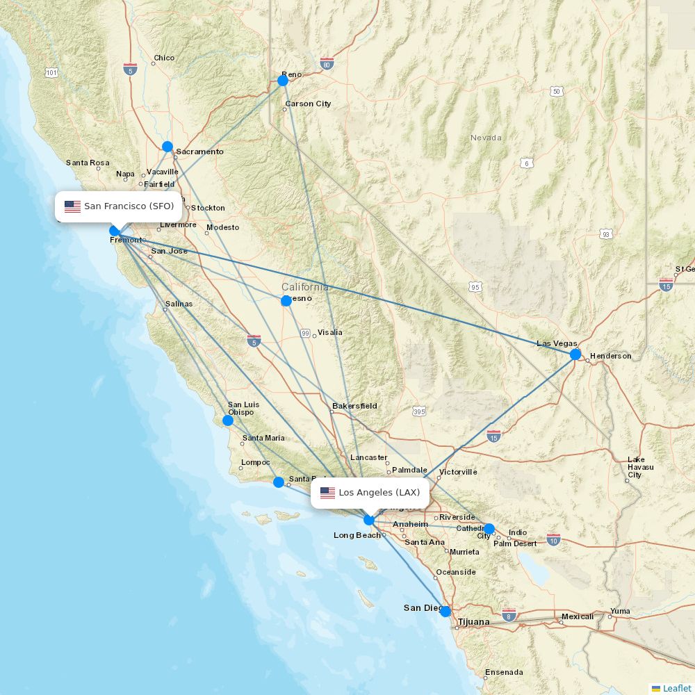 Alaska Airlines routes 2025 – map with all flights - Flight Routes