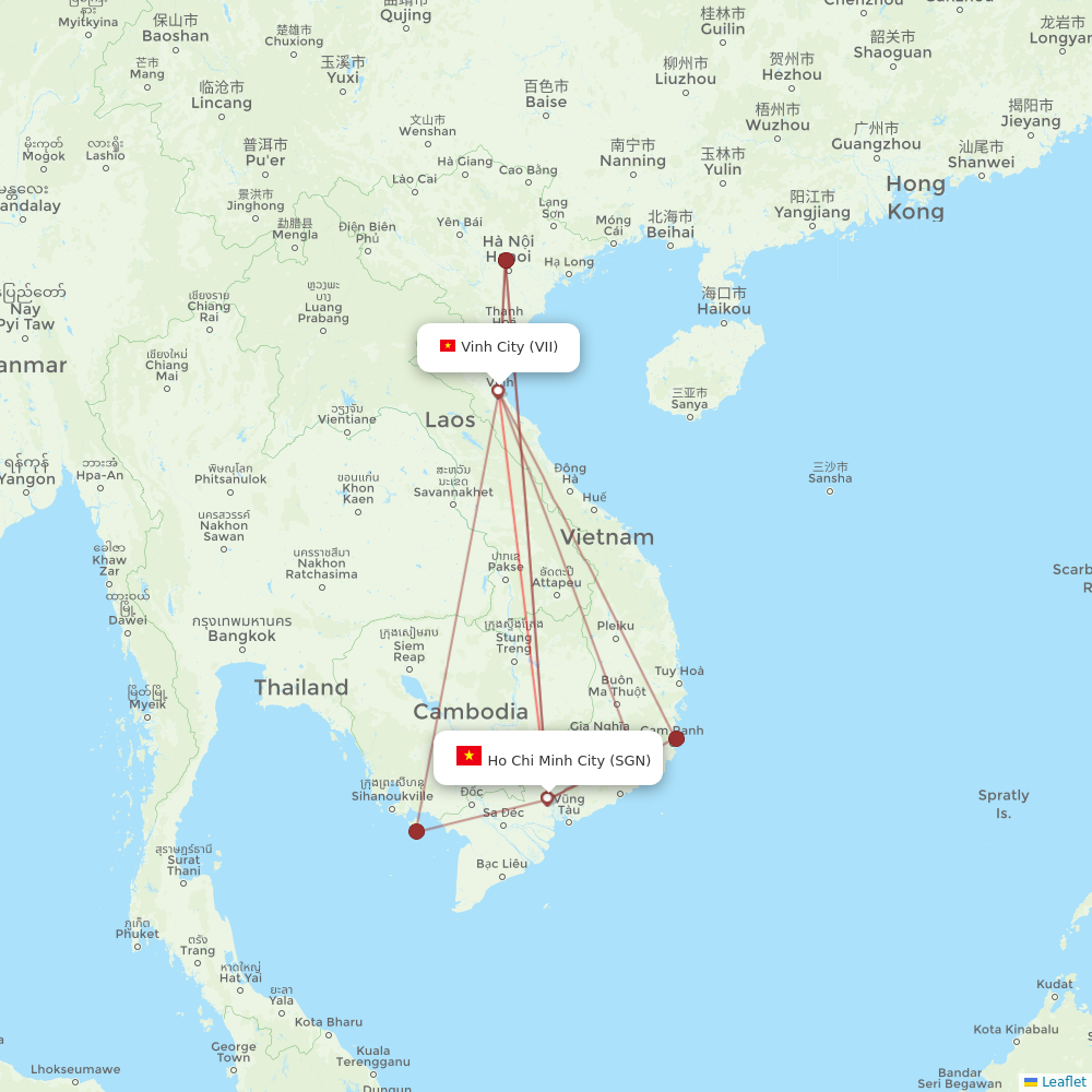 Vietnam Airlines routes 2026 – map with all flights - Flight Routes